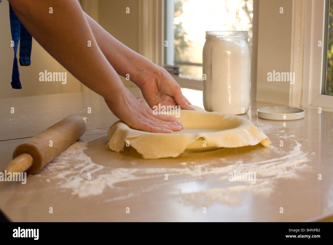 making pie crust Stock Photo - Alamy