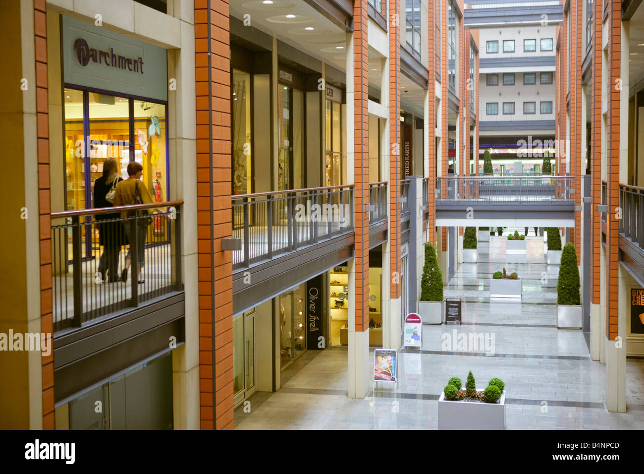 The Mailbox showing shoppers visiting shops Stock Photo - Alamy