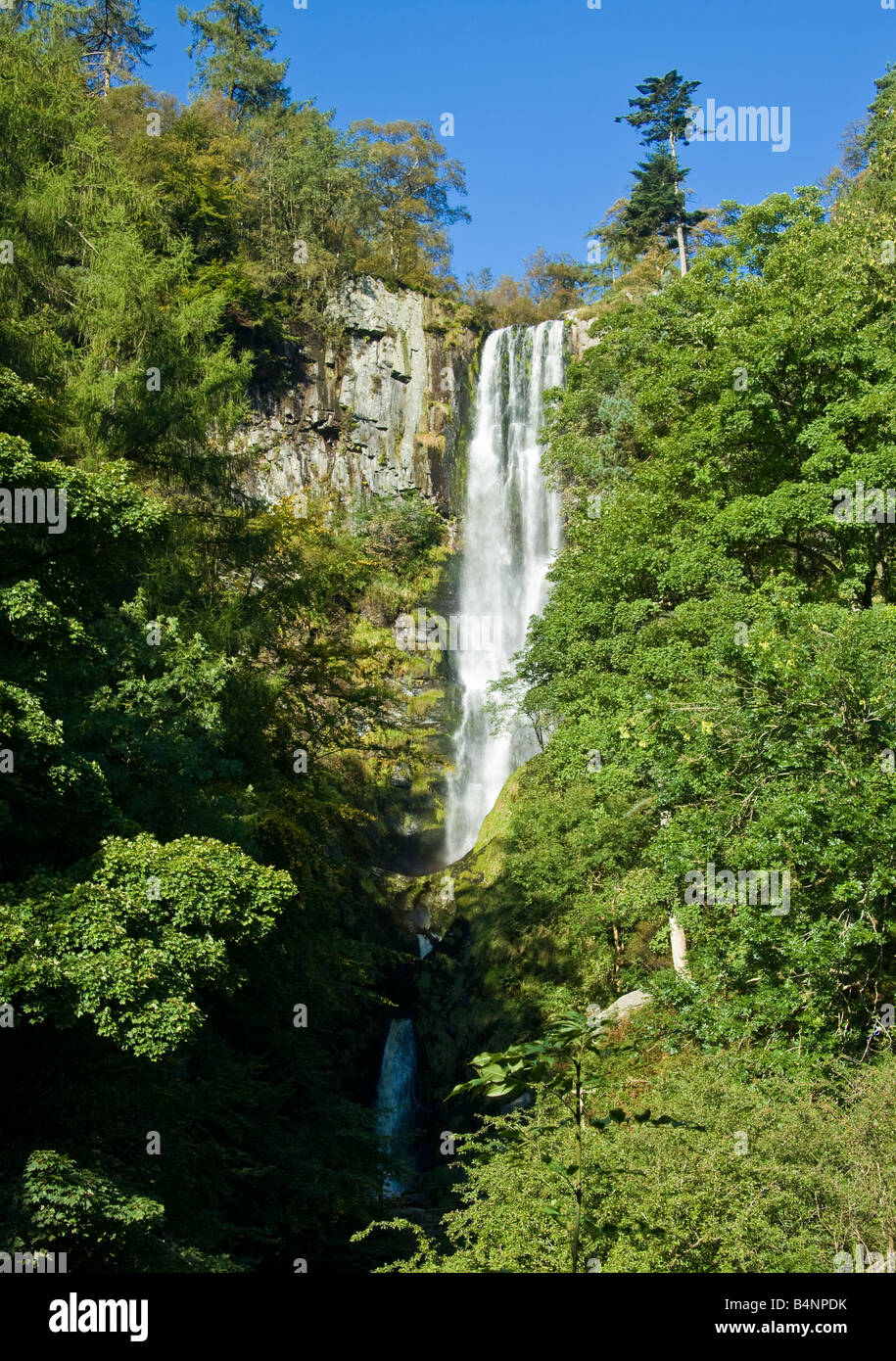 Pistyll Rhaeadr Waterfall in Wales Stock Photo - Alamy
