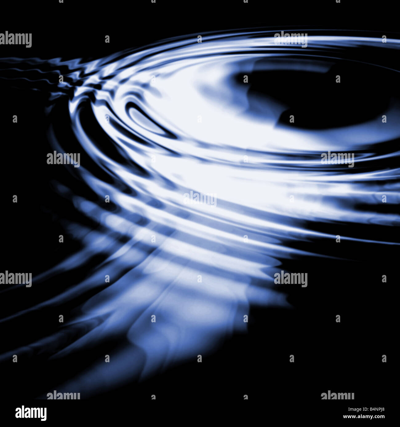 two abstract liquid ripples joining together Stock Photo - Alamy