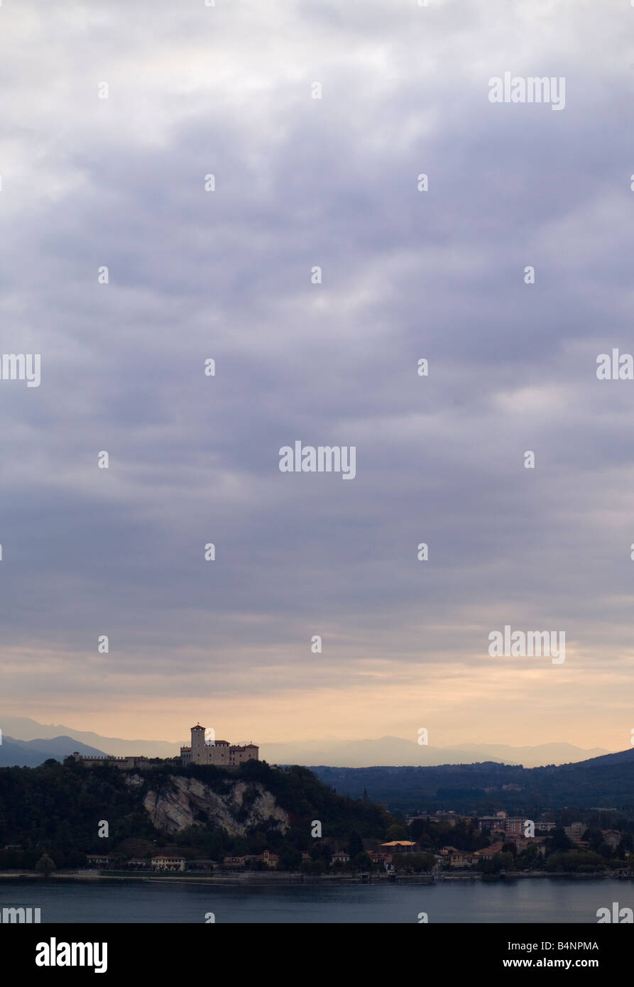 Angera's Rock in Lake Maggiore,Italy Stock Photo - Alamy