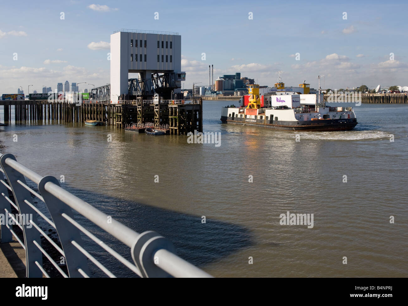 The Woolwich Ferry River Thames London Stock Photo - Alamy