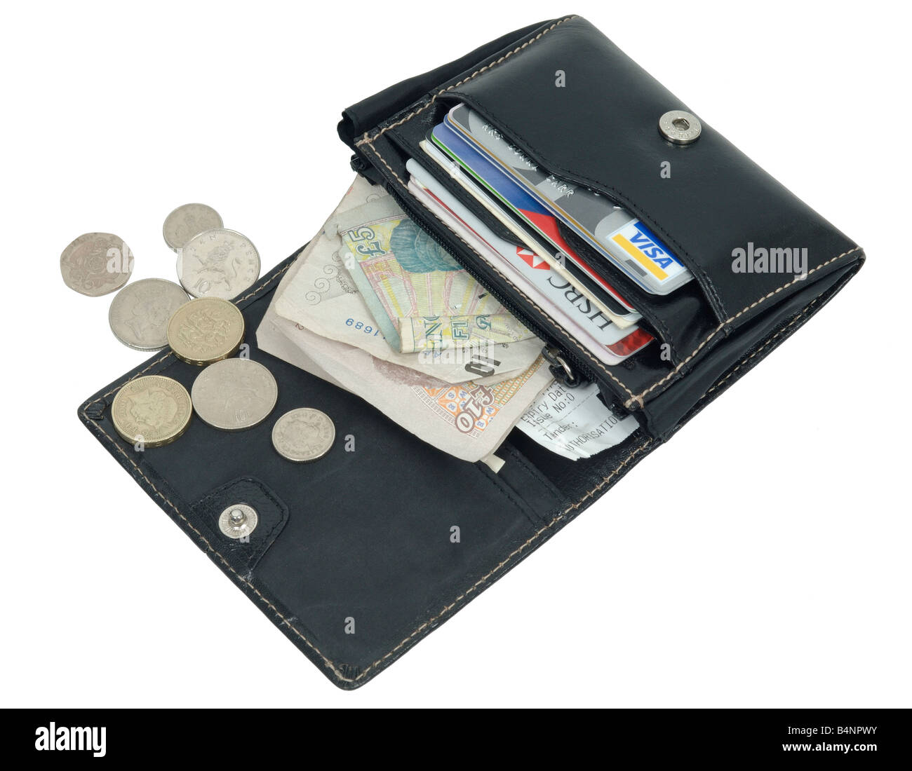 Wallet With Money Coming Out