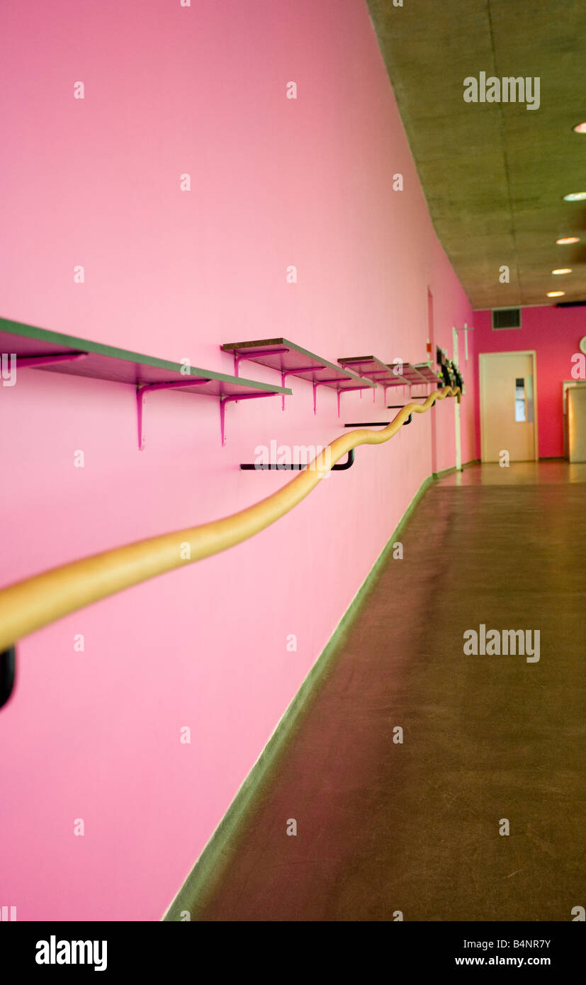 A handrail in a modern and minimal public building Stock Photo - Alamy