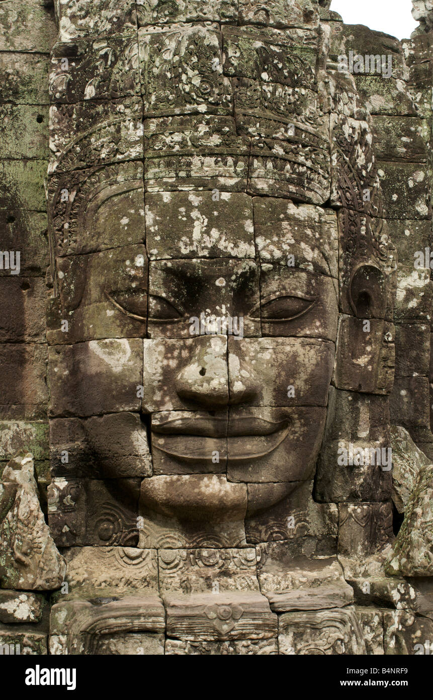 Face Tower, Bayon temple, Angkor Thom, Cambodia Stock Photo - Alamy