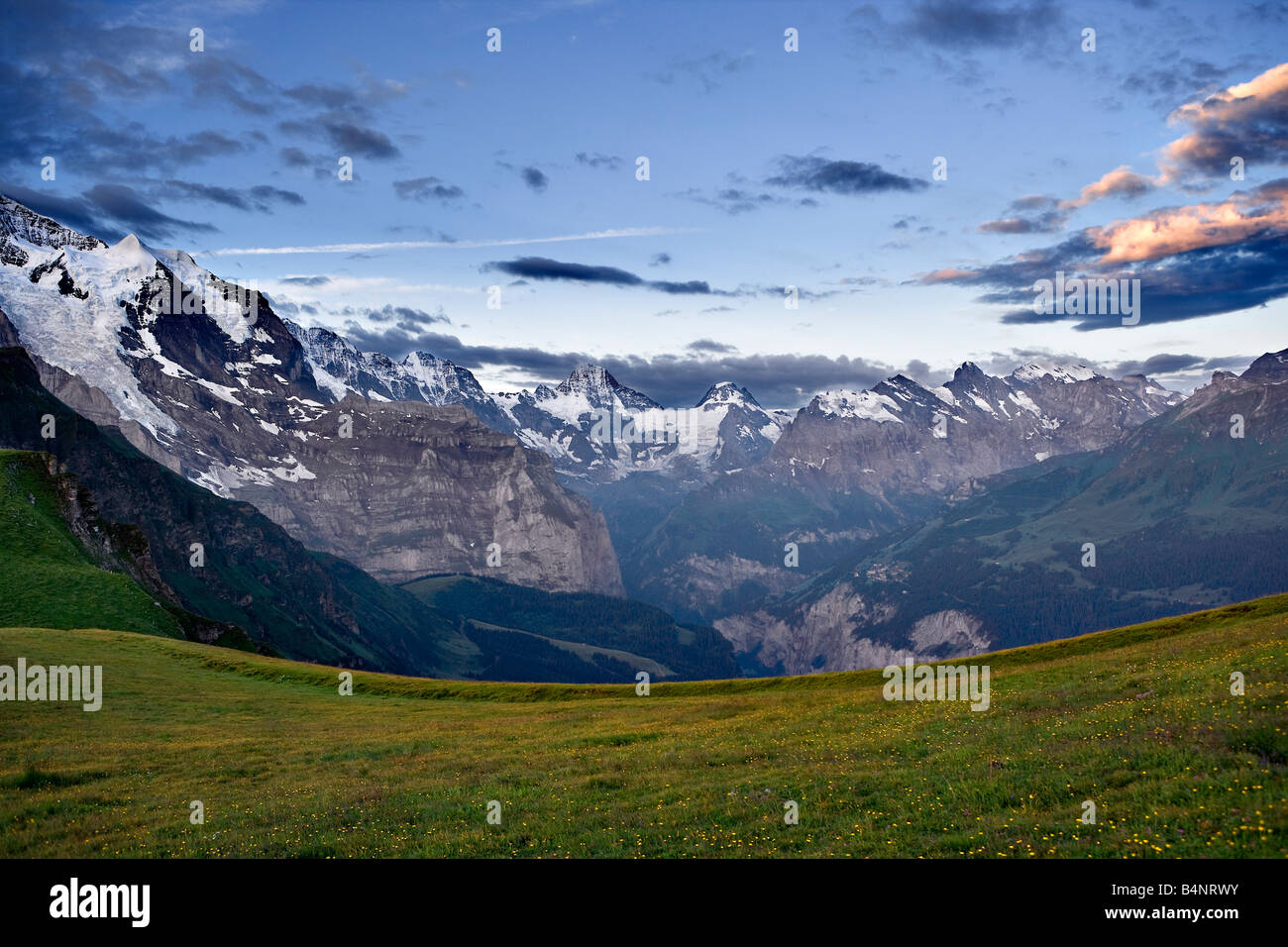 Panoramic view swiss alps mountains hi-res stock photography and images ...