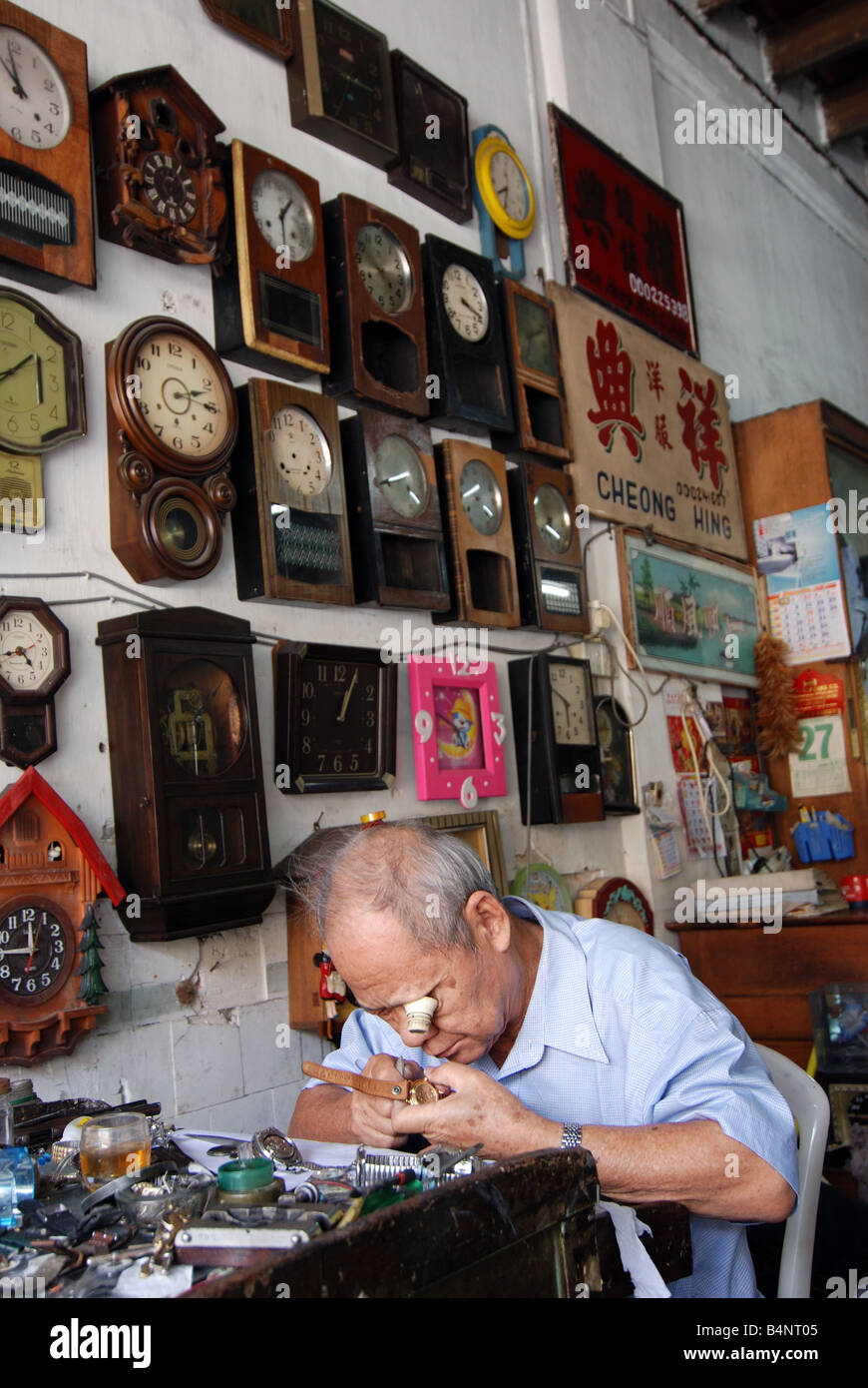 Man repairing clocks hi-res stock photography and images - Alamy