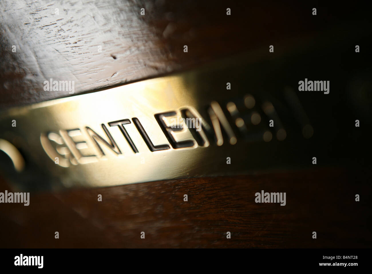 Gold toilet sign gents hi-res stock photography and images - Alamy