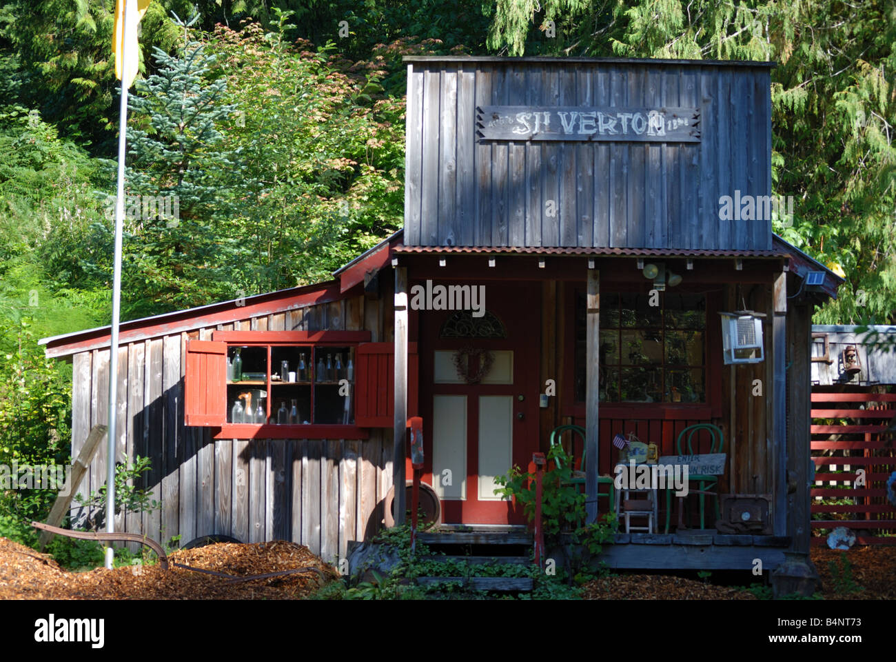 A cabin in the small community of Silverton, WA Stock Photo - Alamy