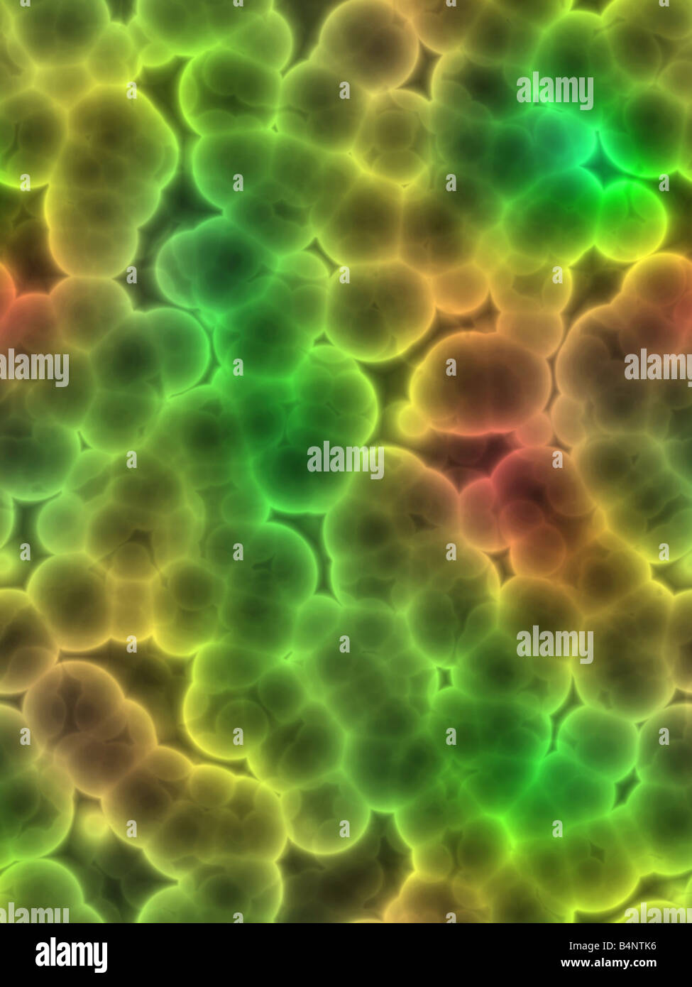 A very realistic looking illustration of some 3d cells all clustered ...