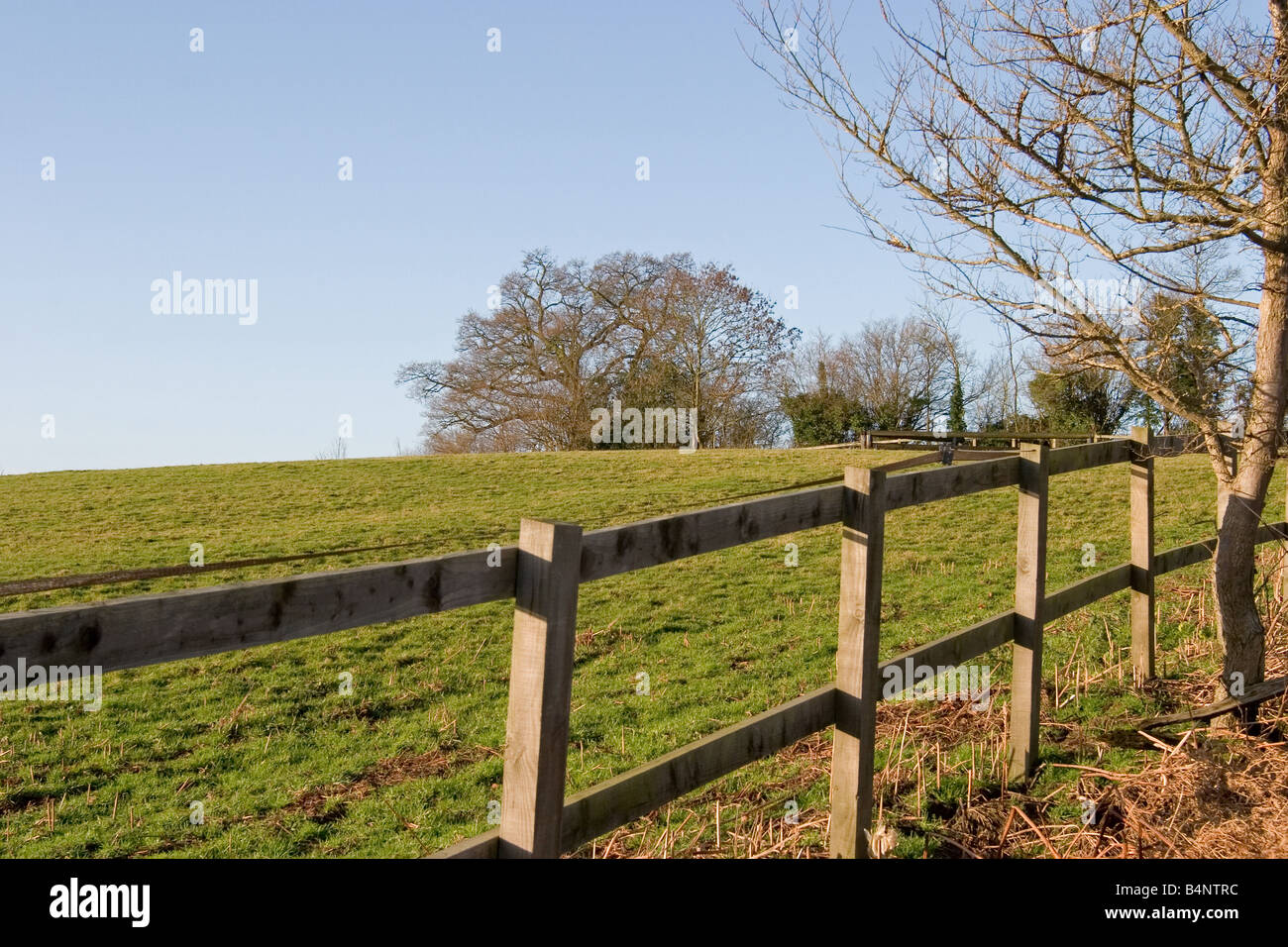 Ranch style fence hi-res stock photography and images - Alamy