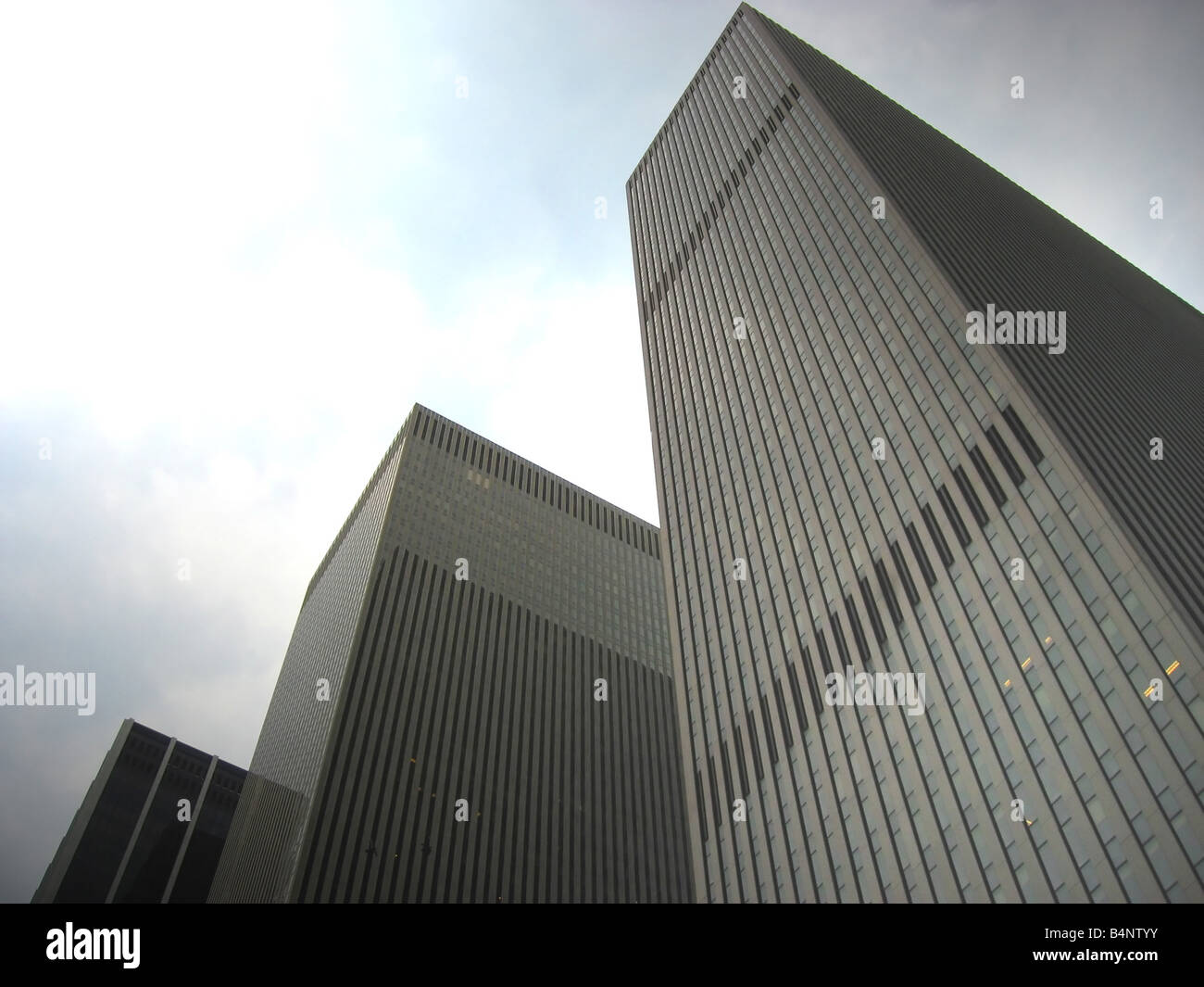 Shiny tall buildings in downtown hi-res stock photography and images ...