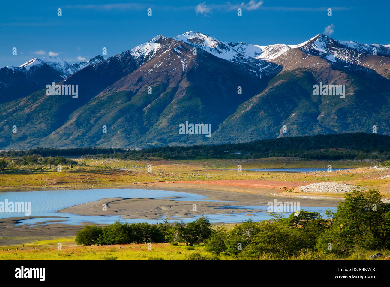 Argentina Patagonia Los Glaciares National Park Lake Roca situated ...