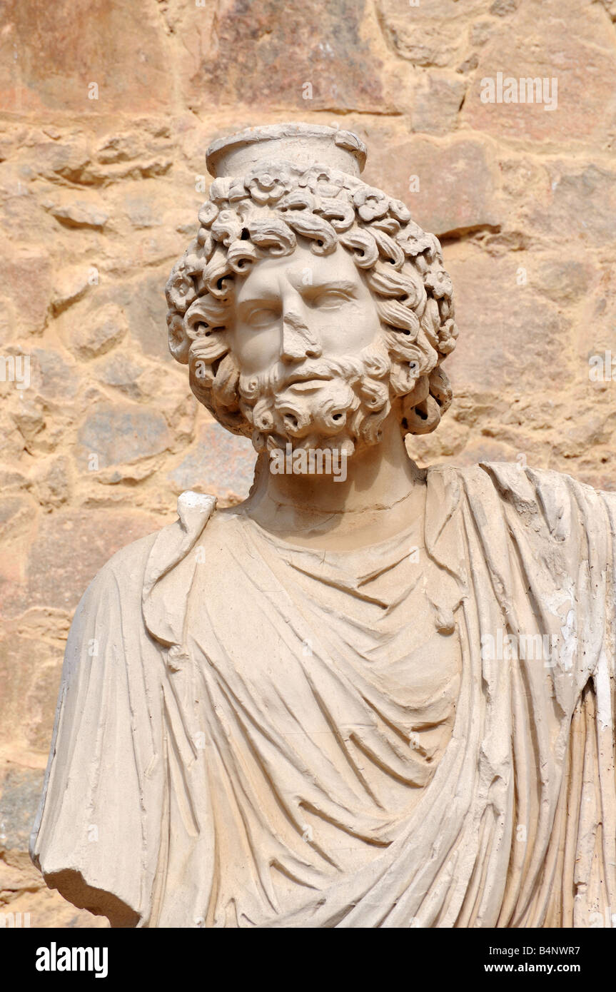 Statue in Roman Theatre Teatro Romano Merida Extremadura Spain Stock ...
