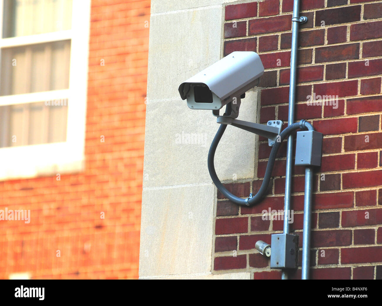 Security camera on a brick building Stock Photo - Alamy