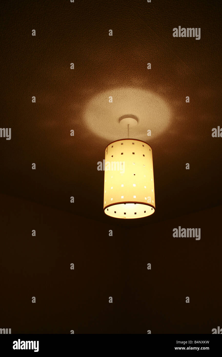 one bright bulb light inside room Stock Photo - Alamy