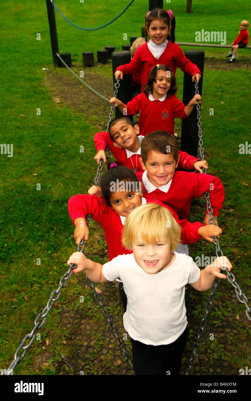 Girls school playground uk hi-res stock photography and images - Alamy