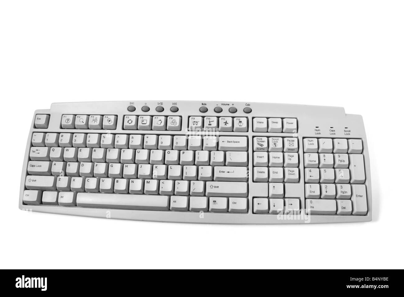 Keyboard cut out Black and White Stock Photos & Images - Alamy
