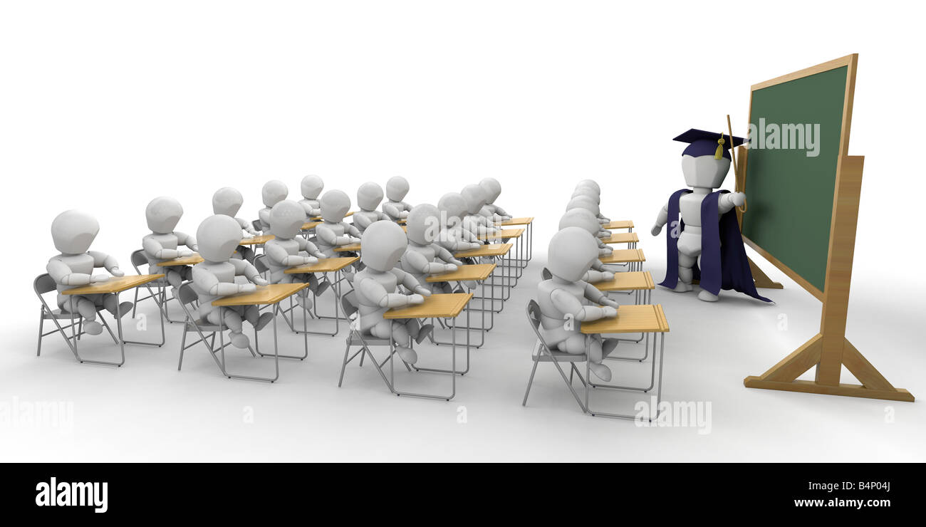 3d classroom hi-res stock photography and images - Alamy