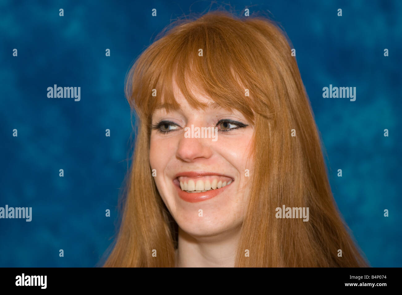 cute redhead smiling adobe RGB Stock Photo - Alamy
