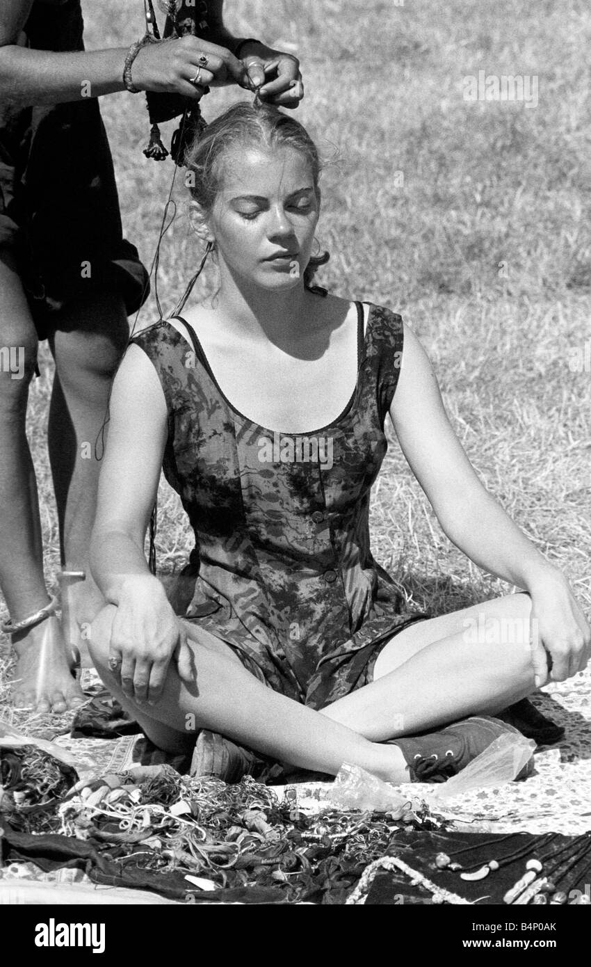 Retro hippy Black and White Stock Photos & Images - Alamy