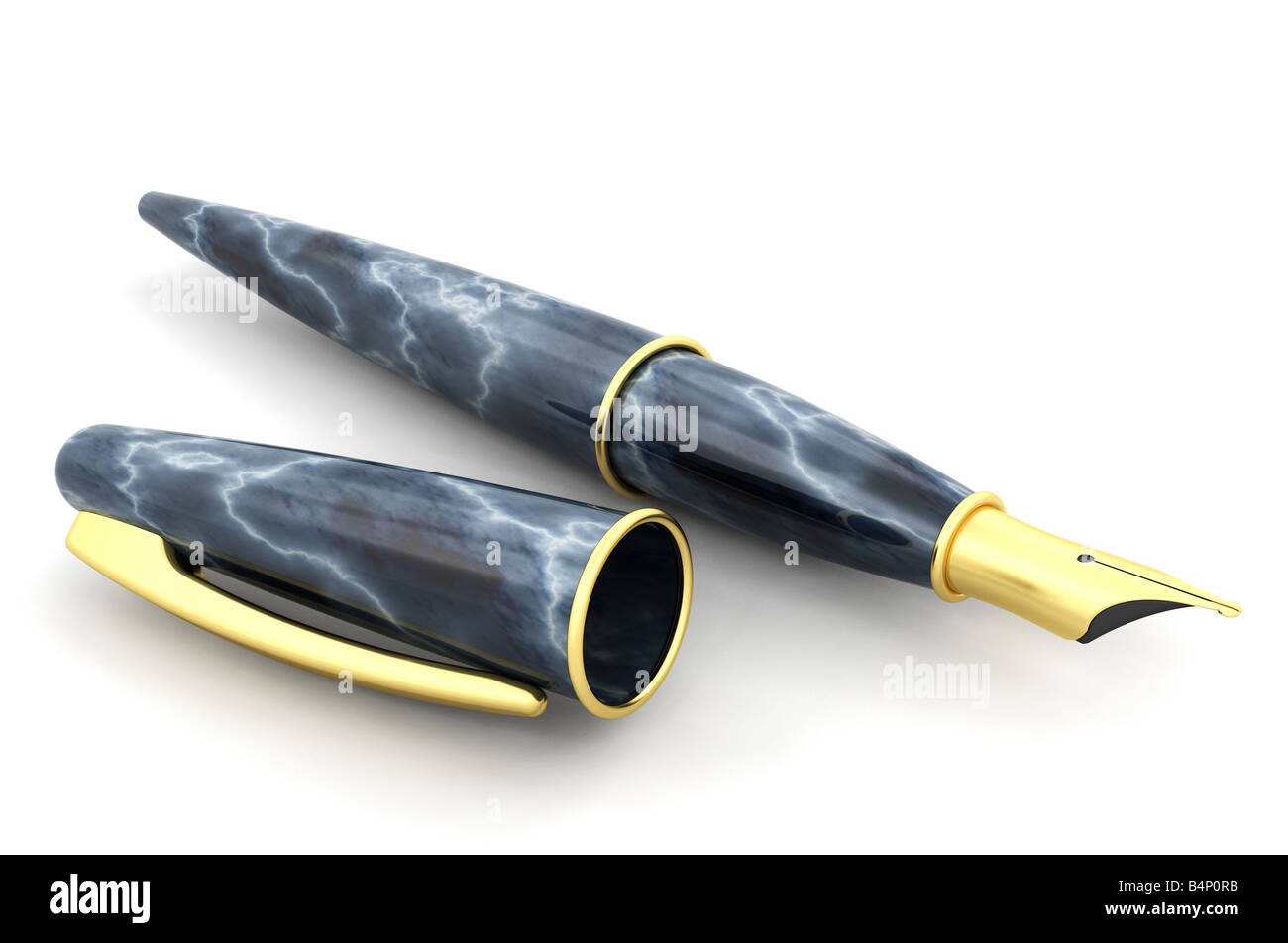 3D render of a fountain pen Stock Photo - Alamy