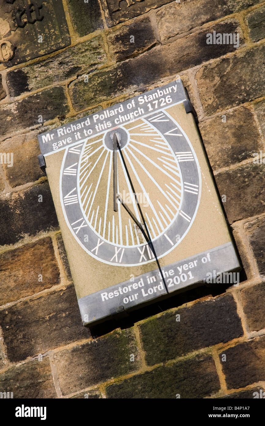 Haworth, Sunclock on St Michaels and All Angels Church Howarth West ...