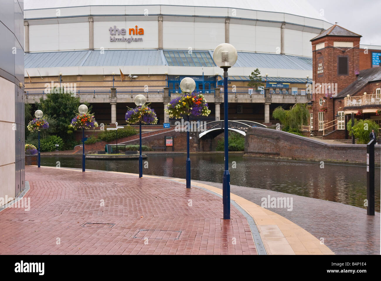 looking towards the NIA from the canalside at brindley place in ...
