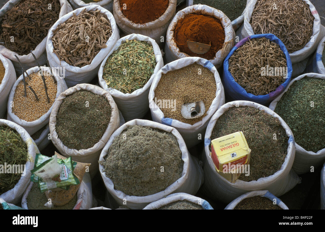Algeria Ghardaia Spices for sale on market Sahara Desert Stock Photo ...
