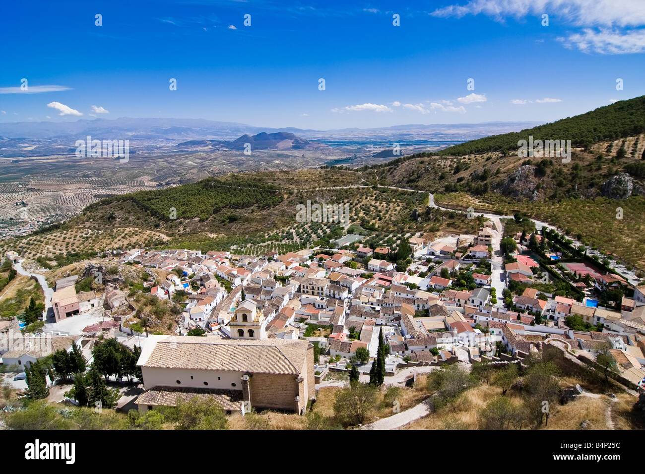 Small village isolated in the Spanish countryside Stock Photo - Alamy