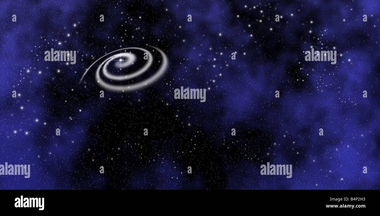 Fictional solar system Stock Photo - Alamy