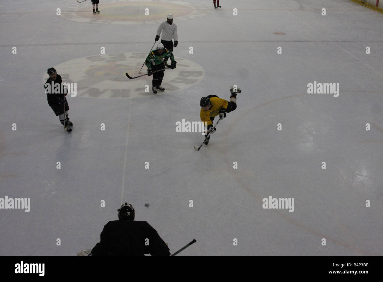 Shooting puck ice hockey hi-res stock photography and images - Alamy