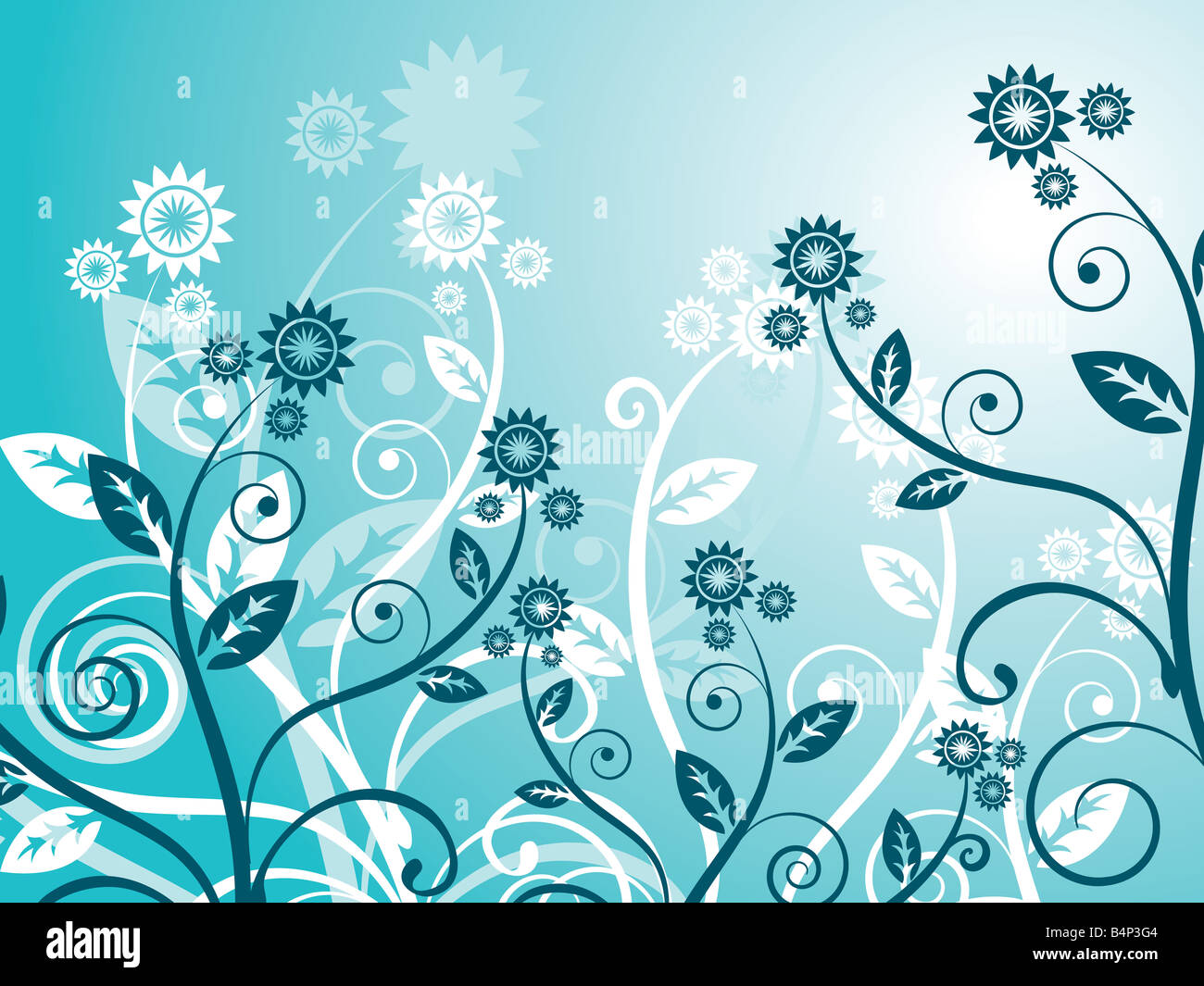 Abstract floral design Stock Photo - Alamy