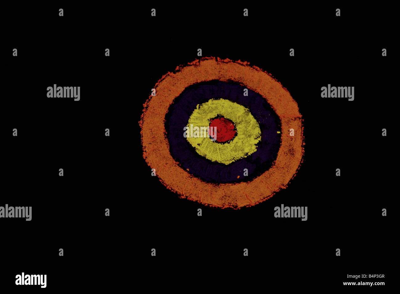 coloured target chalked on a blackboard Stock Photo - Alamy