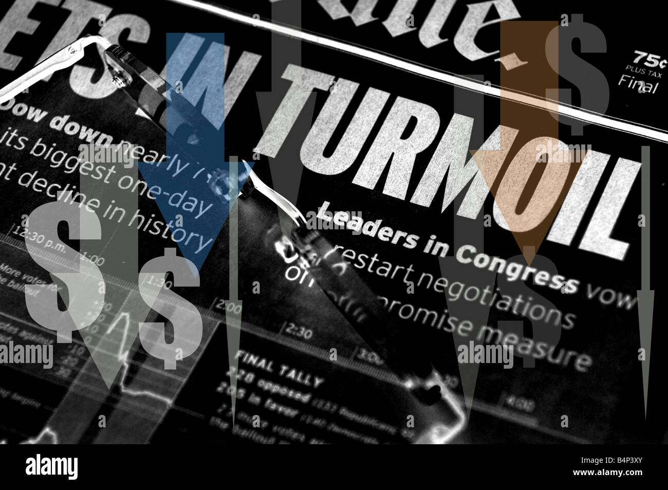 Stock markets newspaper analysis hi-res stock photography and images ...