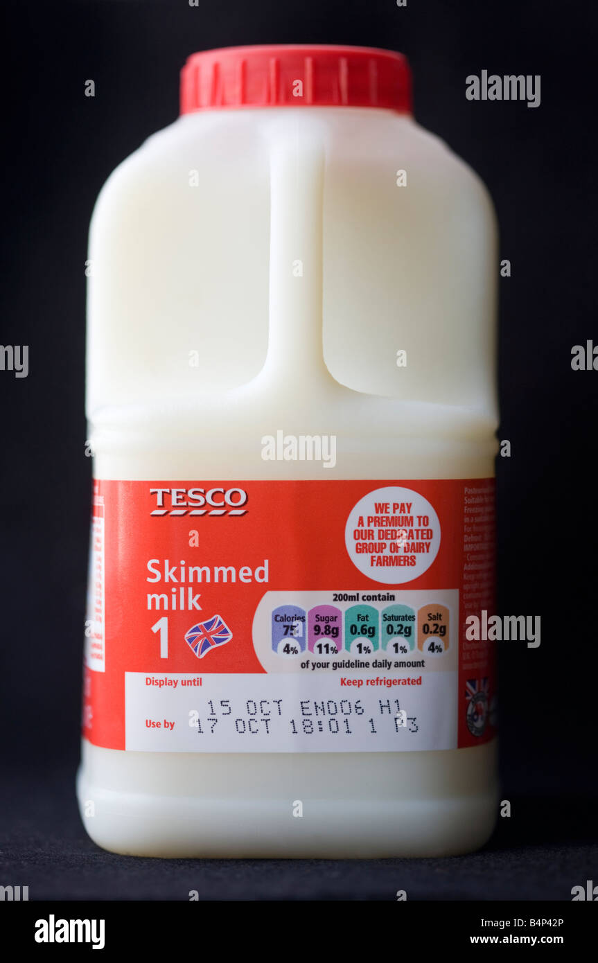 Tesco Skimmed Uht Milk Carton Pack Beverage Breakfast 60 Off