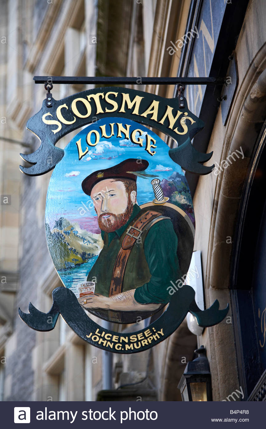 Scotsman's lounge, Edinburgh Stock Photo - Alamy