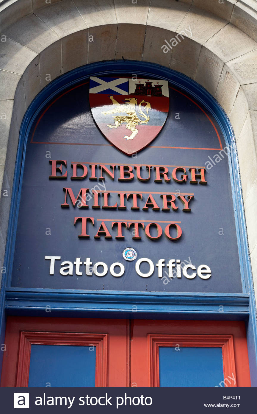 Tattoo Office Edinburgh Scotland Stock Photo - Alamy