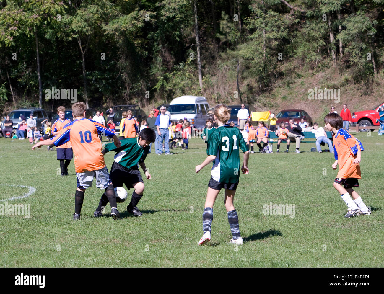 A Saturday league soccer football match game Stock Photo - Alamy