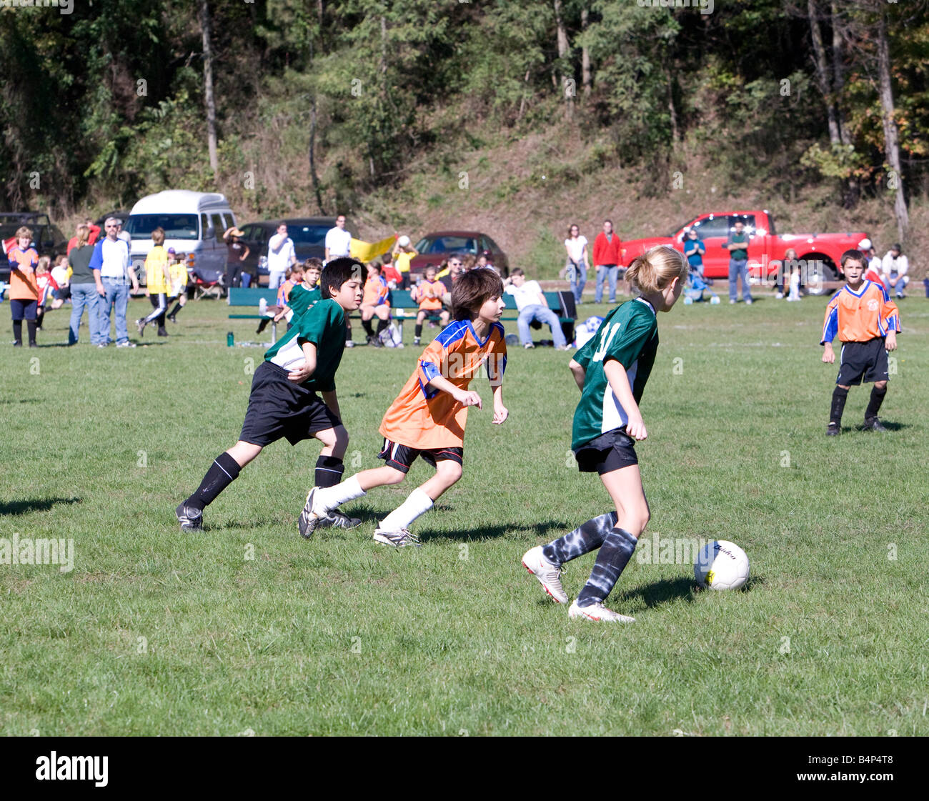 A Saturday league soccer football match game Stock Photo - Alamy