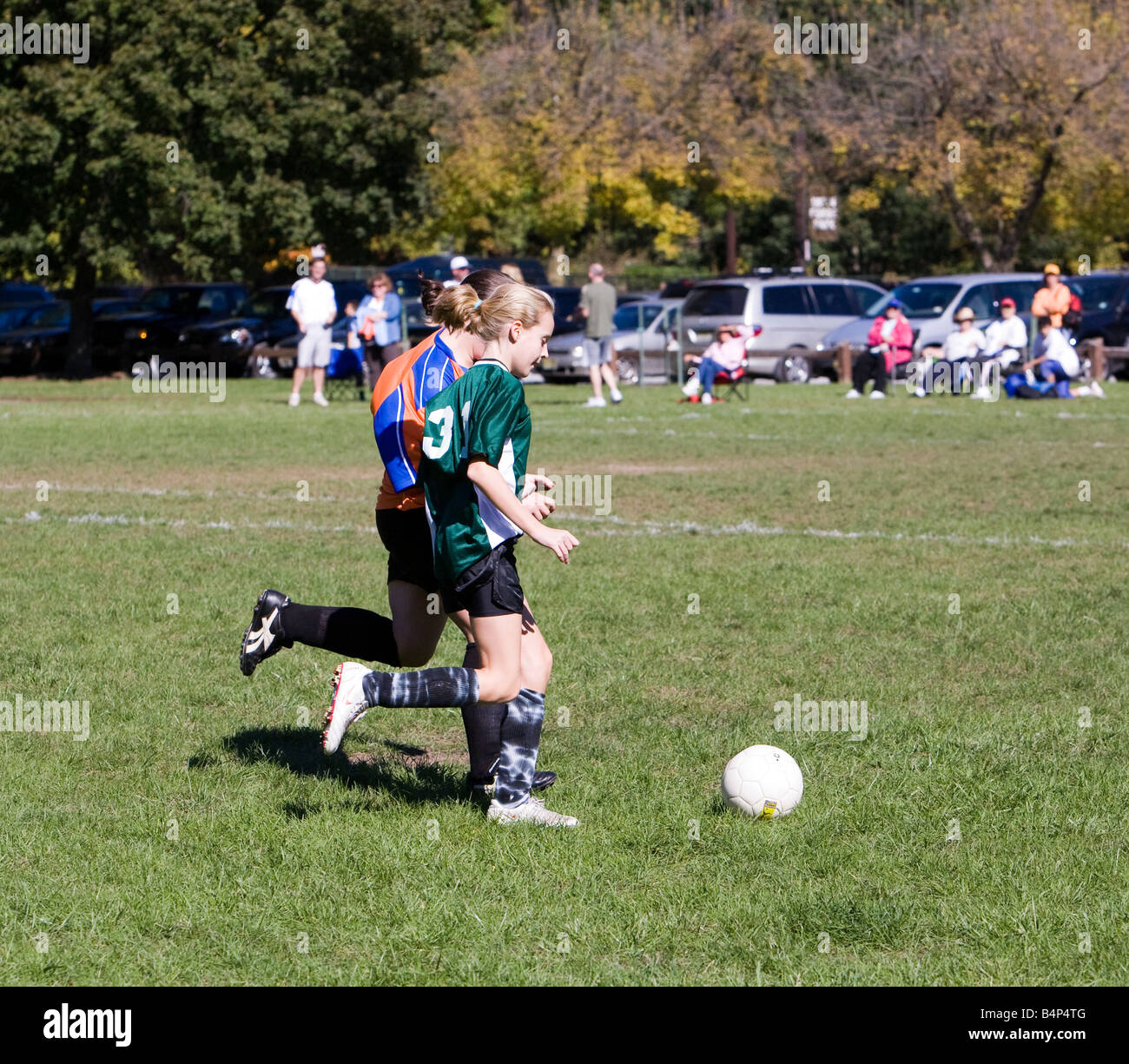 A Saturday league soccer football match game Stock Photo - Alamy