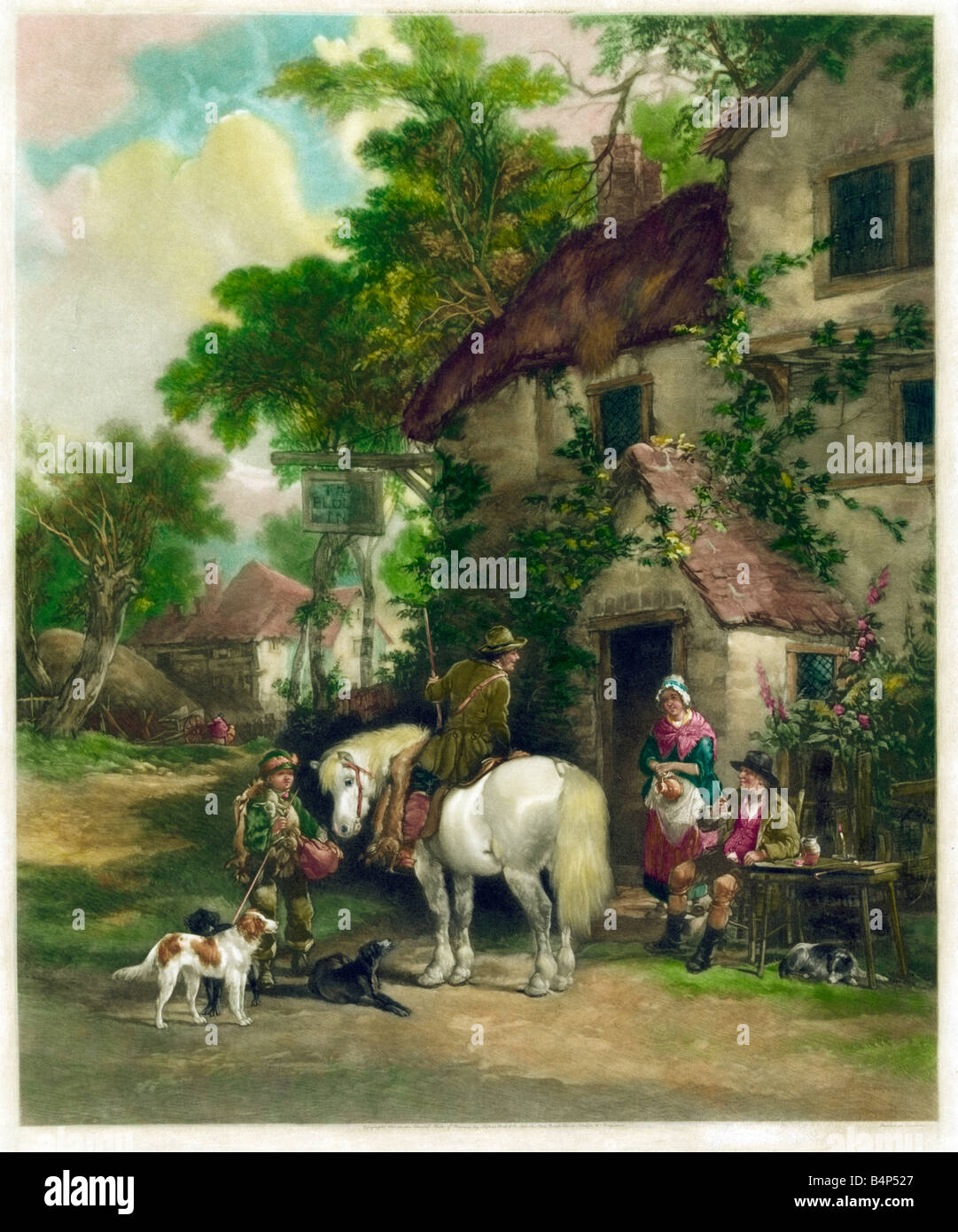 Country Side Inn Scene Stock Photo - Alamy