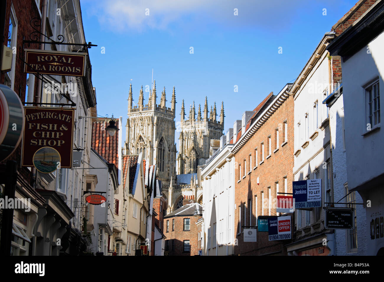 Petergate York City England UK United Kingdom Stock Photo - Alamy