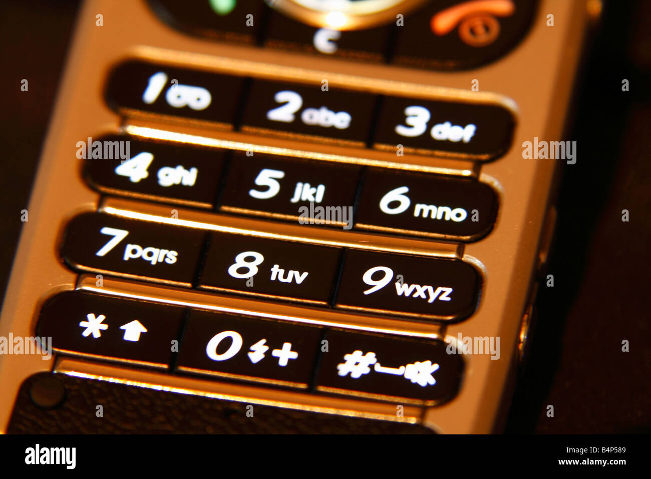 Mobile phone, key pad, close up Stock Photo - Alamy