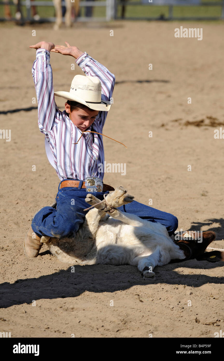 High School Boys and Girls Rodeo Competition Port Huron Michigan Stock ...