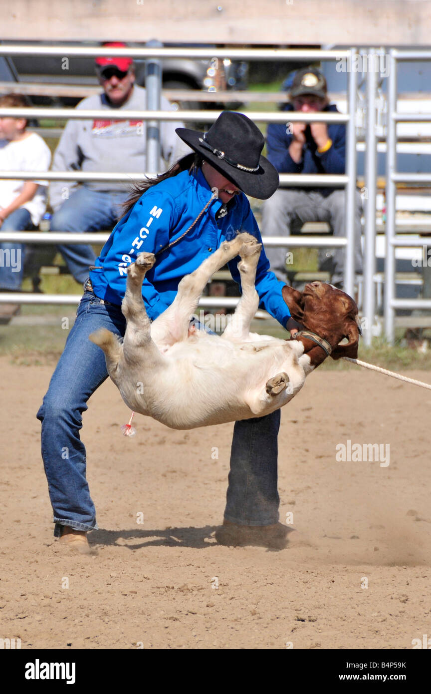 High School Boys and Girls Rodeo Competition Port Huron Michigan Stock ...
