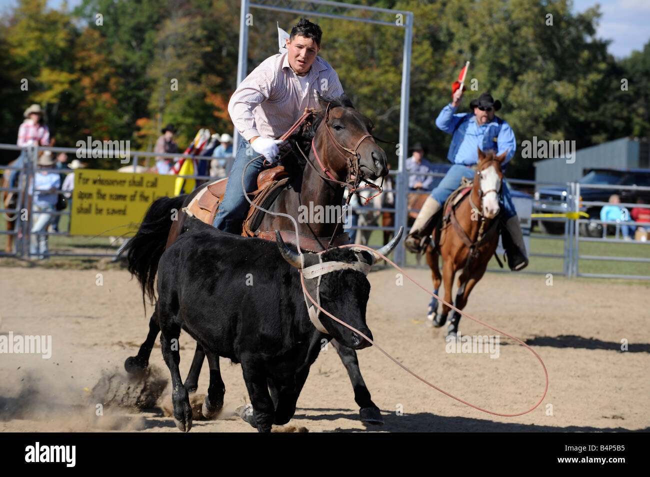 High School Boys and Girls Rodeo Competition Port Huron Michigan Stock ...