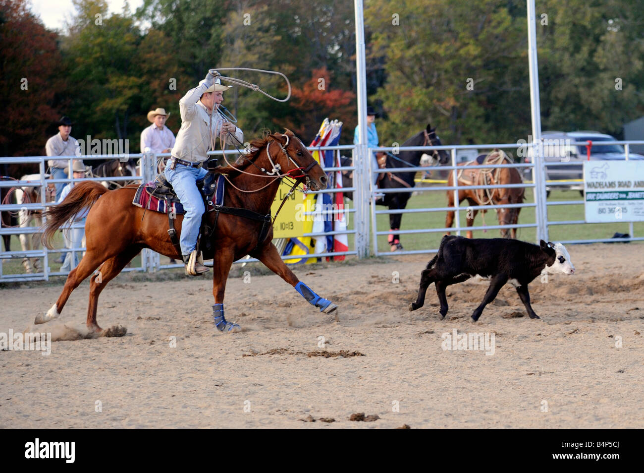 High School Boys and Girls Rodeo Competition Port Huron Michigan Stock ...