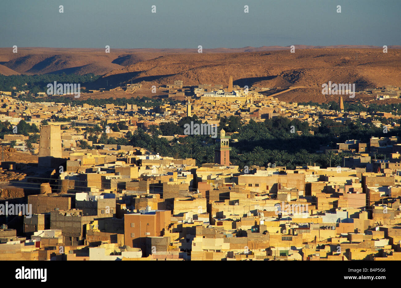 Algeria Ghardaia Panoramic view Sahara Desert Stock Photo - Alamy