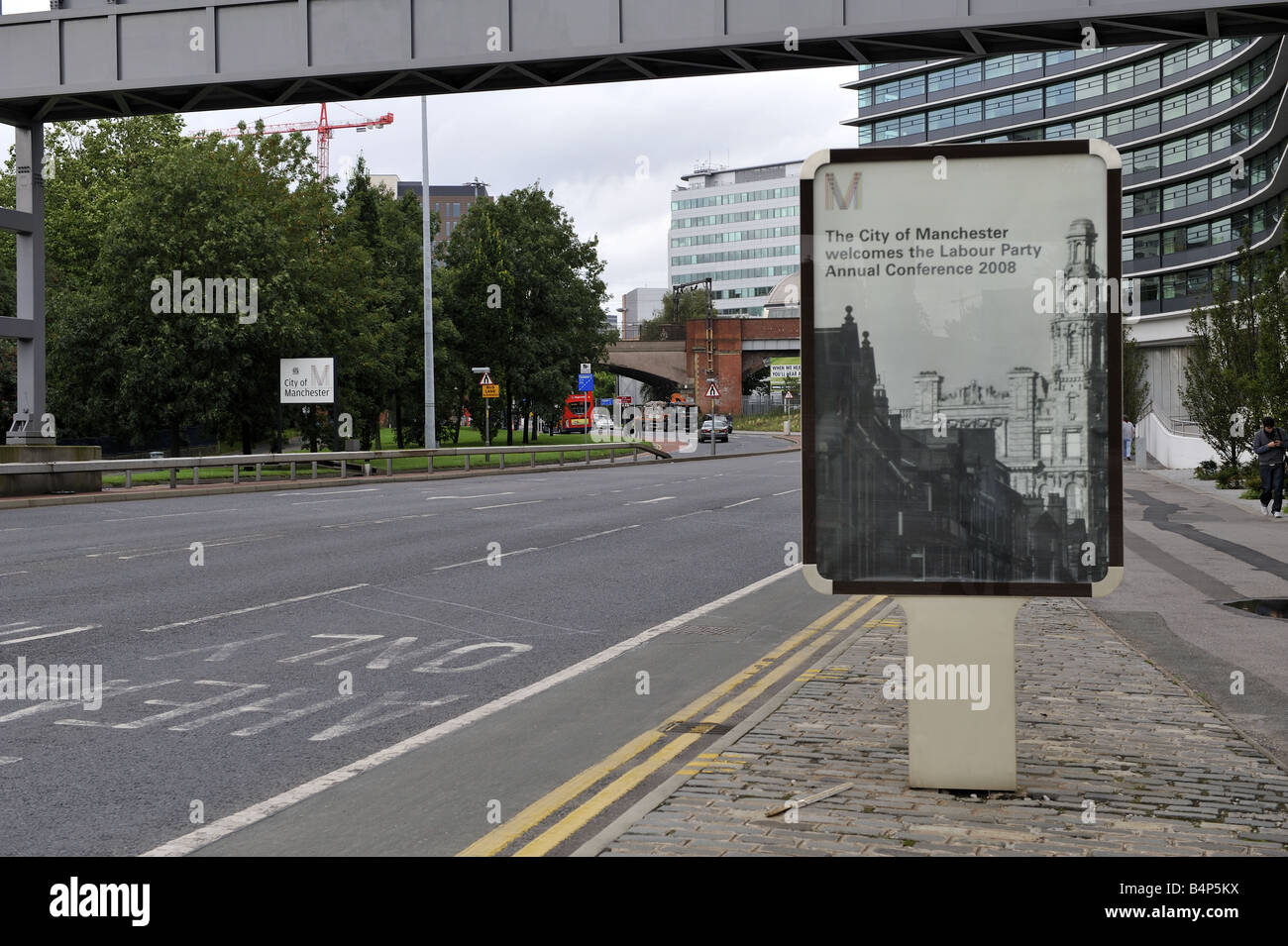 Mancunian way approaching the City of Manchester City of Manchester ...